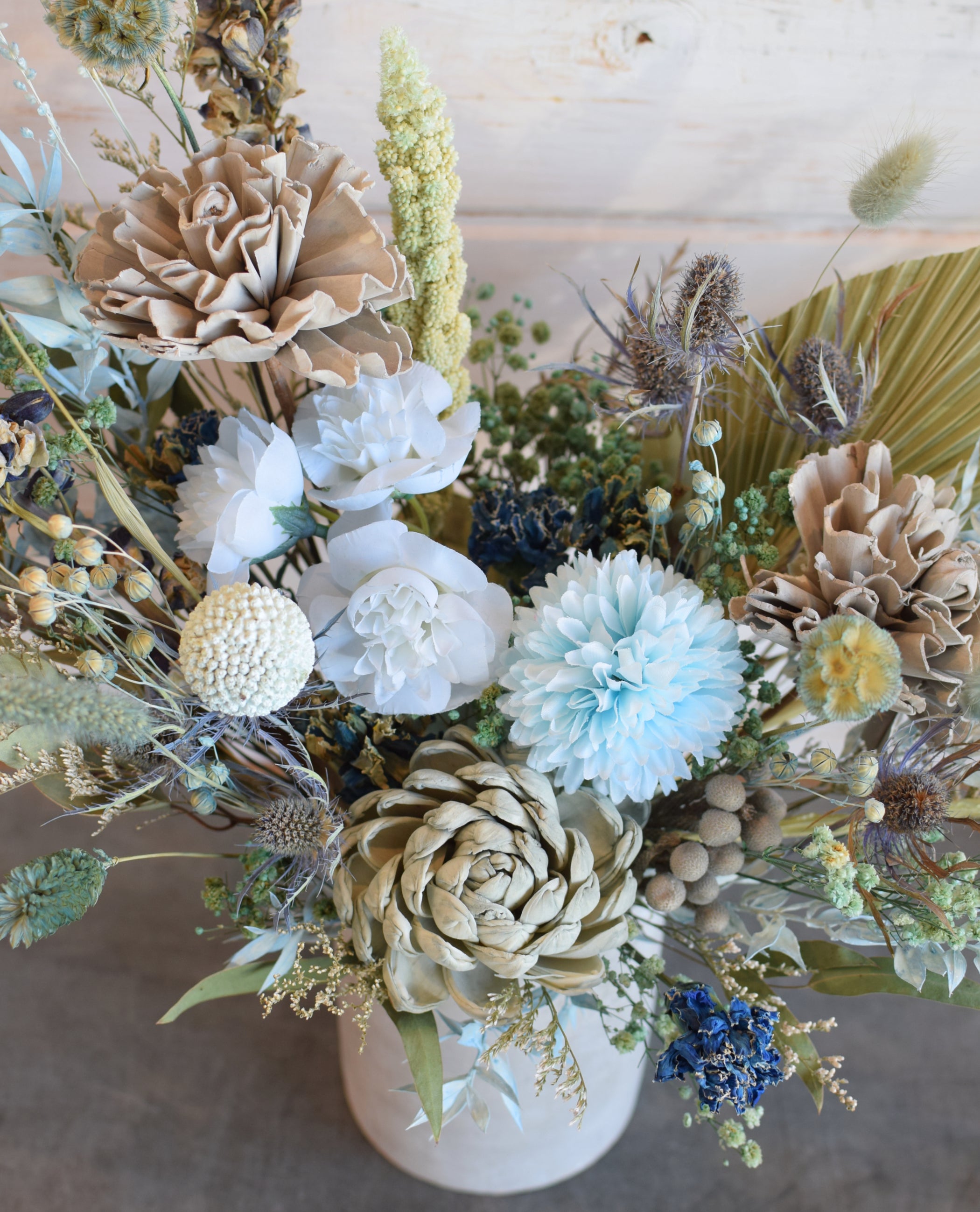 Blue Dream Dried Flower Arrangement | Lasting Beauty in Blue — Flowerful