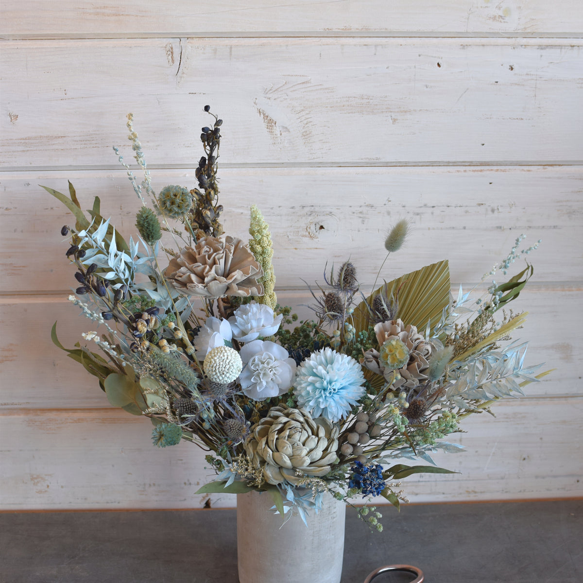 Blue Dream Dried Flower Arrangement | Lasting Beauty in Blue — Flowerful